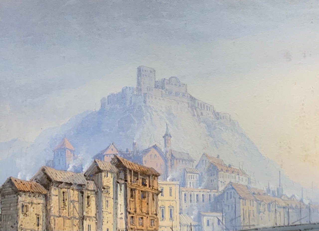 Edwin St. John | Italian Town River Scene | MutualArt