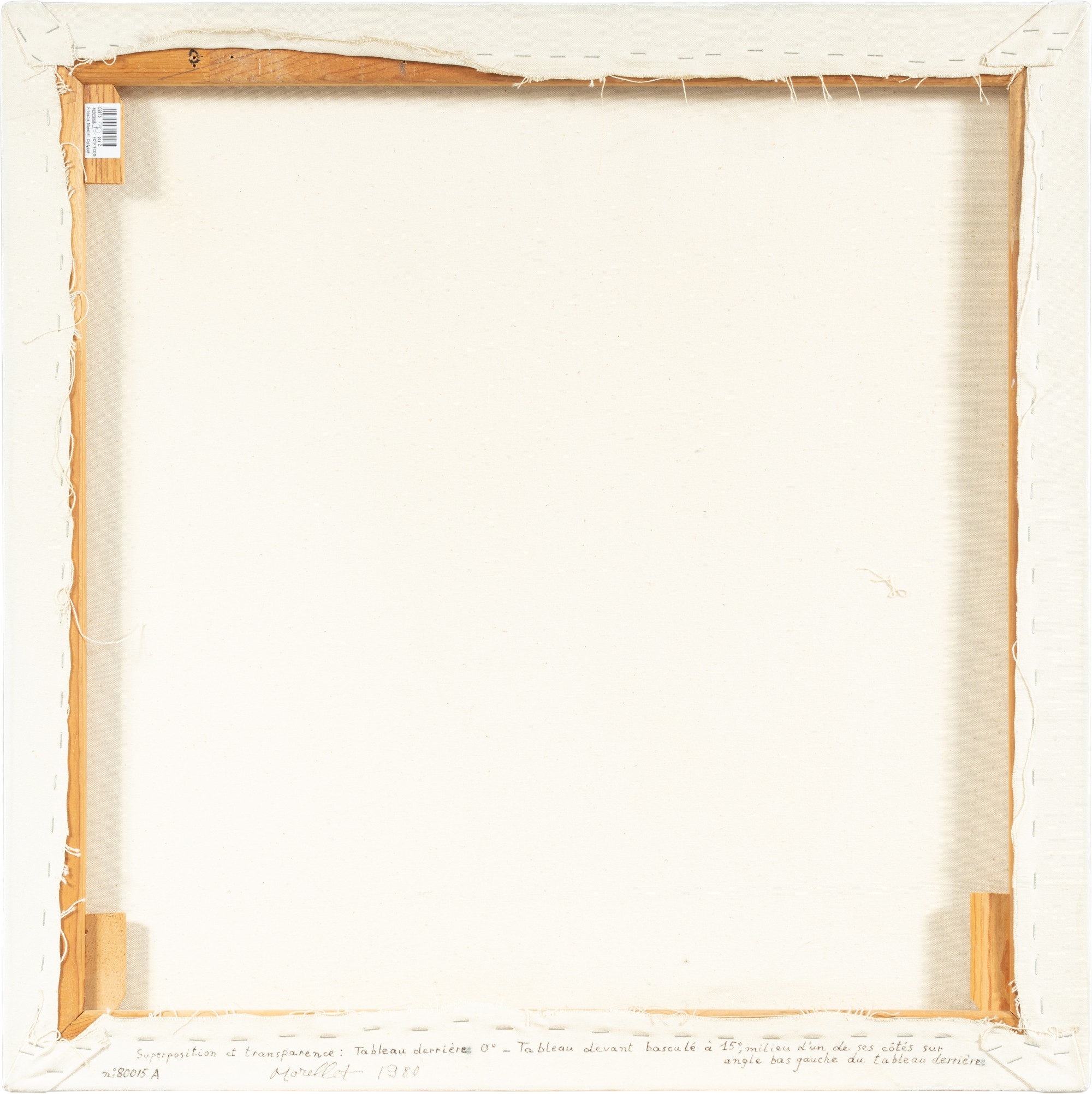 François Morellet | Superposition et transparence : Tableau derrière 0 ...