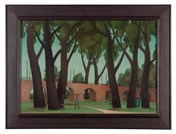 Vlastimil Benes | A Viaduct (1972) | MutualArt