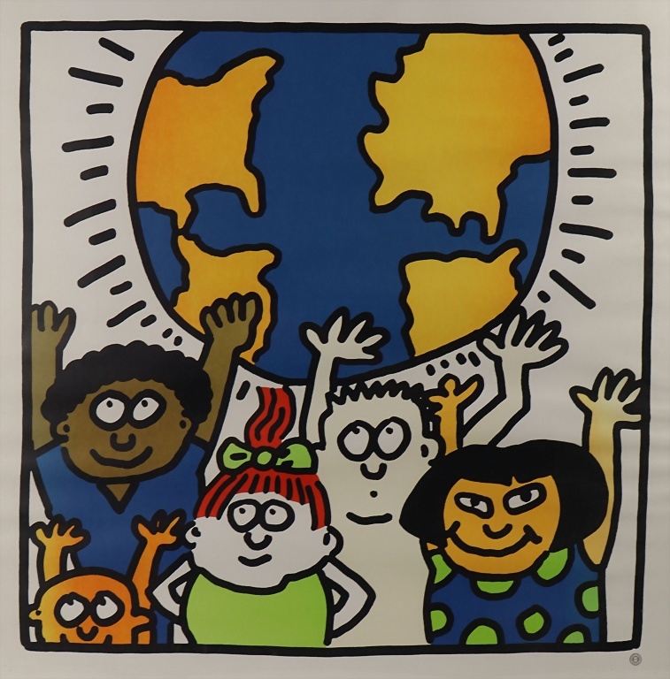 Keith Haring | 'Children of the world' (1992) | MutualArt