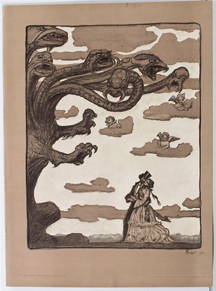 Fritz Erler | 'Die Lästerzungen' / 'The gossipers' (1901) | MutualArt