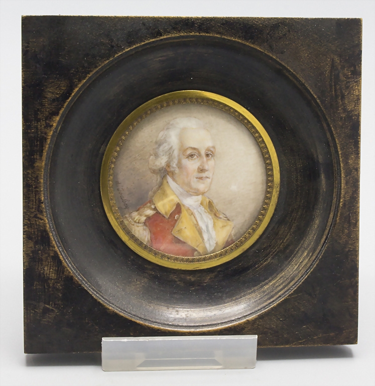 Jean Baptiste Isabey | Miniaturporträt eines älteren Generals / A ...
