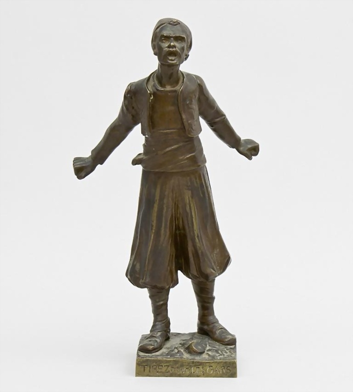 Georges Flamand | Orientale/Bronze Sculpture Of A Shouting Oriental Man ...