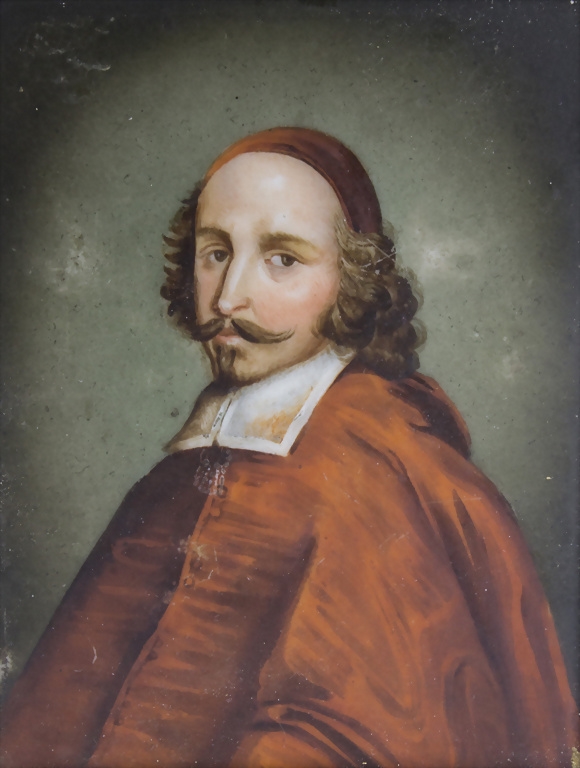 French School, 19th Century | Miniatur 'Kardinal Richelieu' / A ...