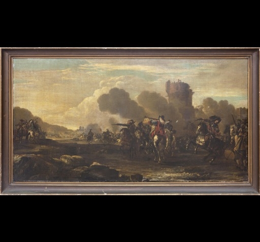 Jacques Courtois | ESCENA DE BATALLA CON SOLDADOS DE CABALLERÍA DE ...