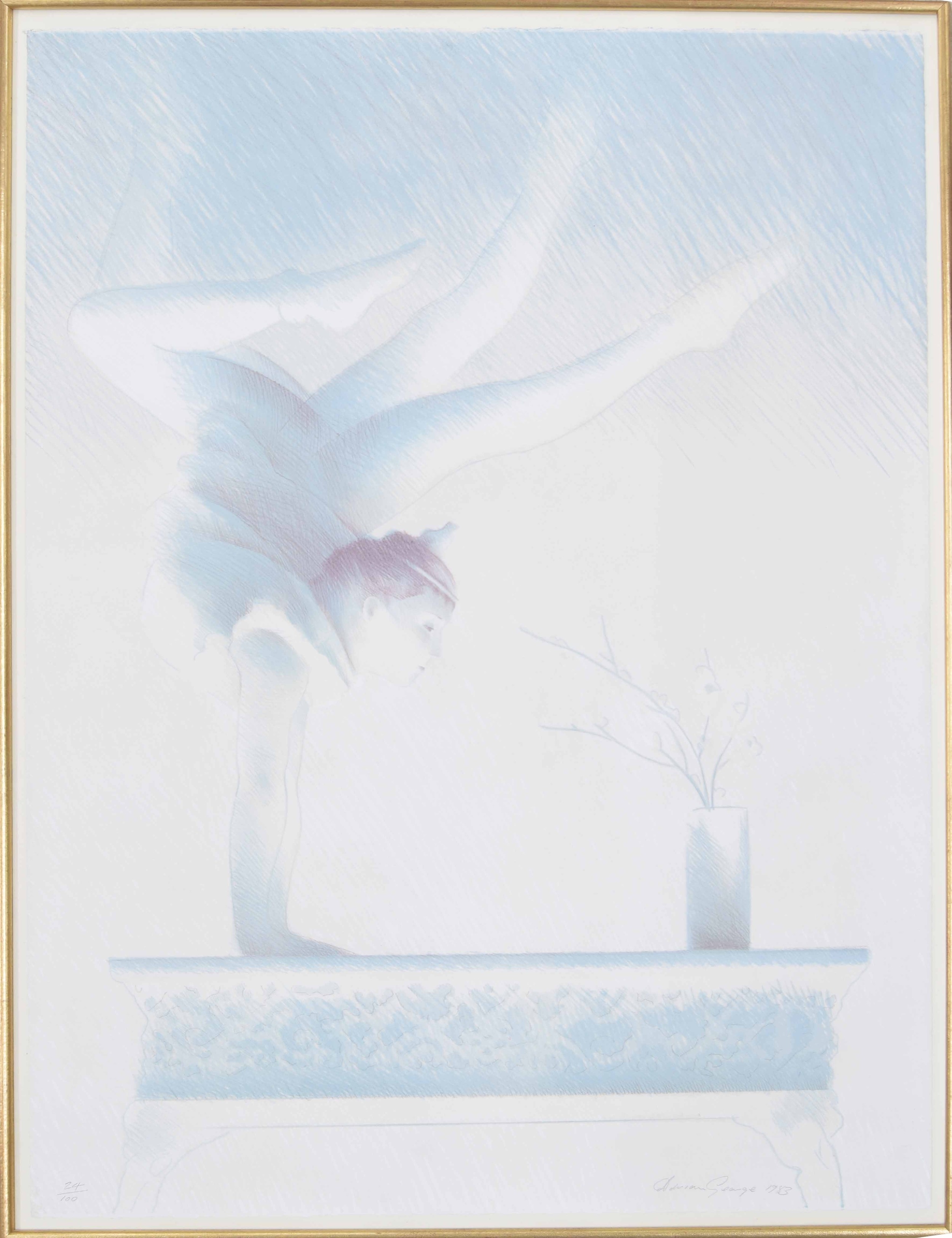 Adrian George | Ballerina doing a handstand (1983) | MutualArt