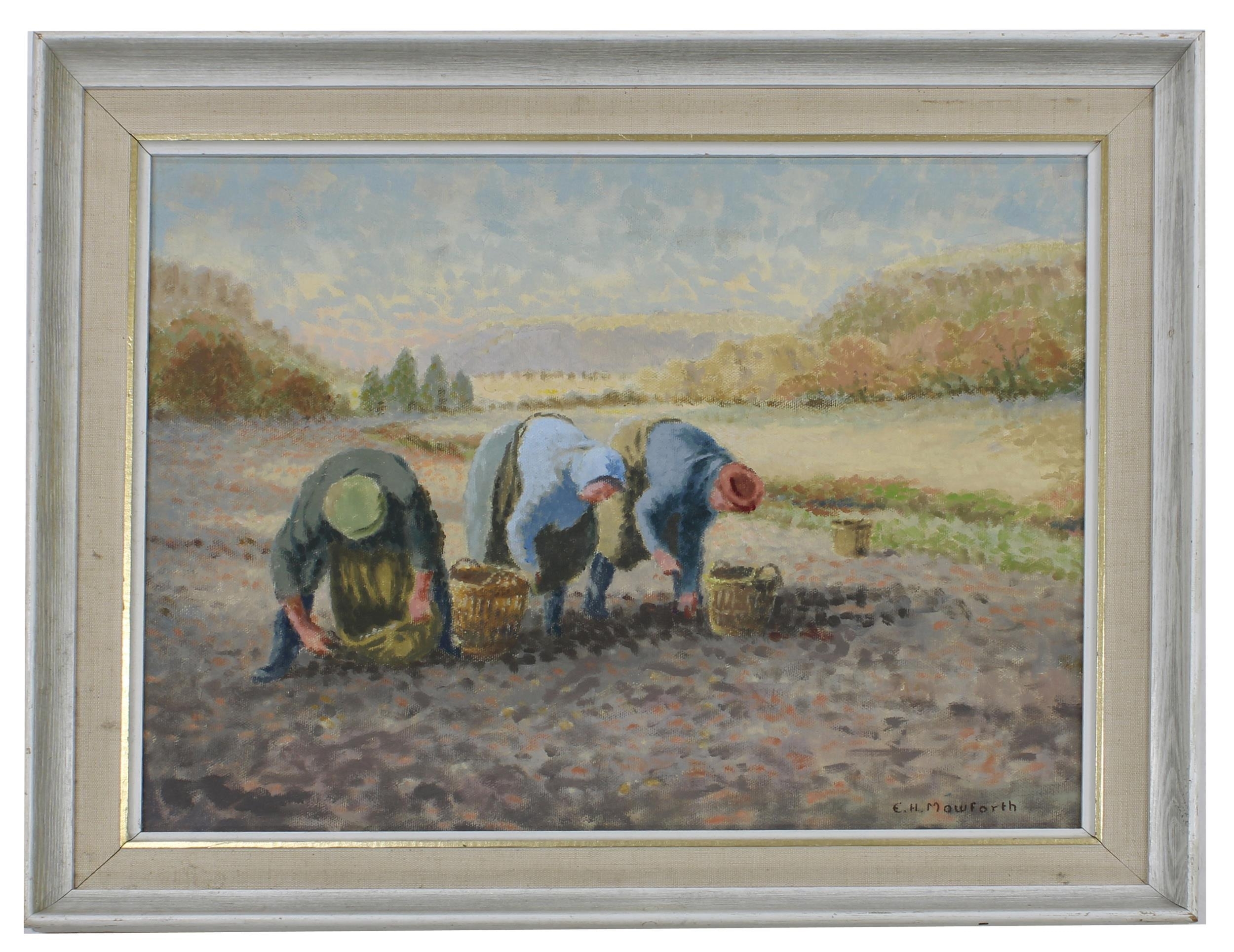 E. H. Mowforth | Potato gatherers | MutualArt