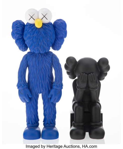 KAWS | BFFCompanion (MoMA) and Passing Through (Black) (2017 - 2018 ...