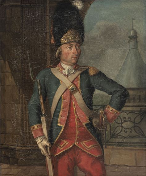 French School, 18th Century | Portrait d'homme de qualité en pèlerin ...