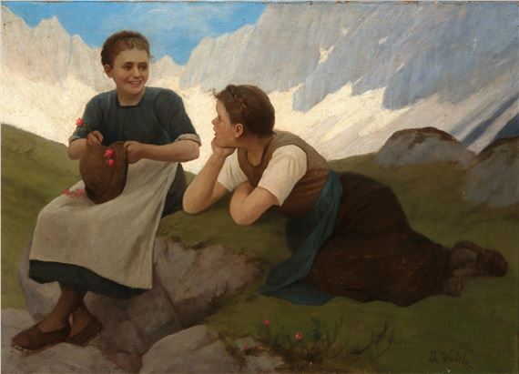 Thomas Walch | Heiteres Gespräch der Sennerinnen | MutualArt