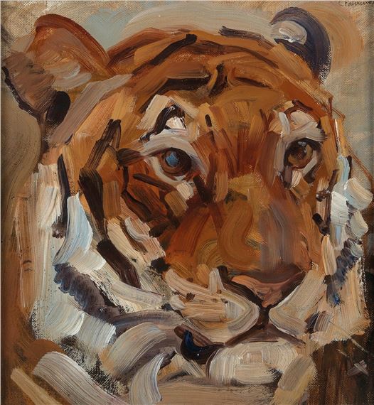 Carl Fahringer | Tigerkopf (1911) | MutualArt