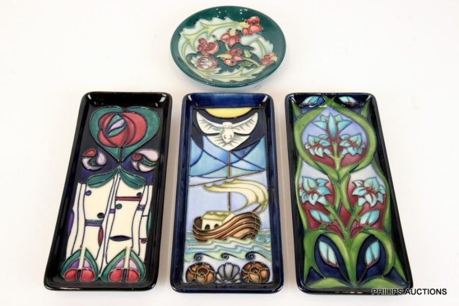 William Moorcroft | FOUR MOORCROFT TRAYS | MutualArt