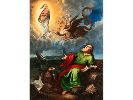 Italian School, 17th Century | Johannes auf Patmos – Vision der ...