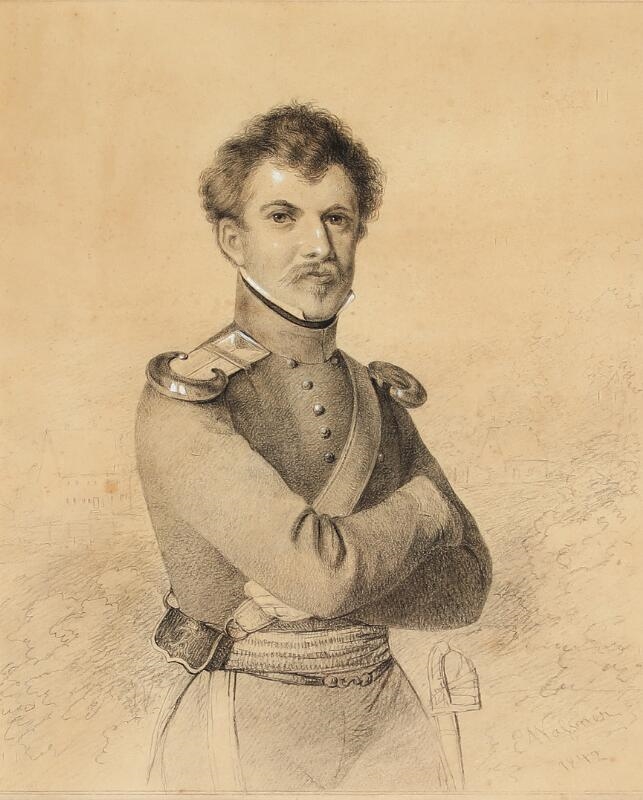 Eduard Wassner | Portrait of officer Niels von Krogh (1801–1873 ...