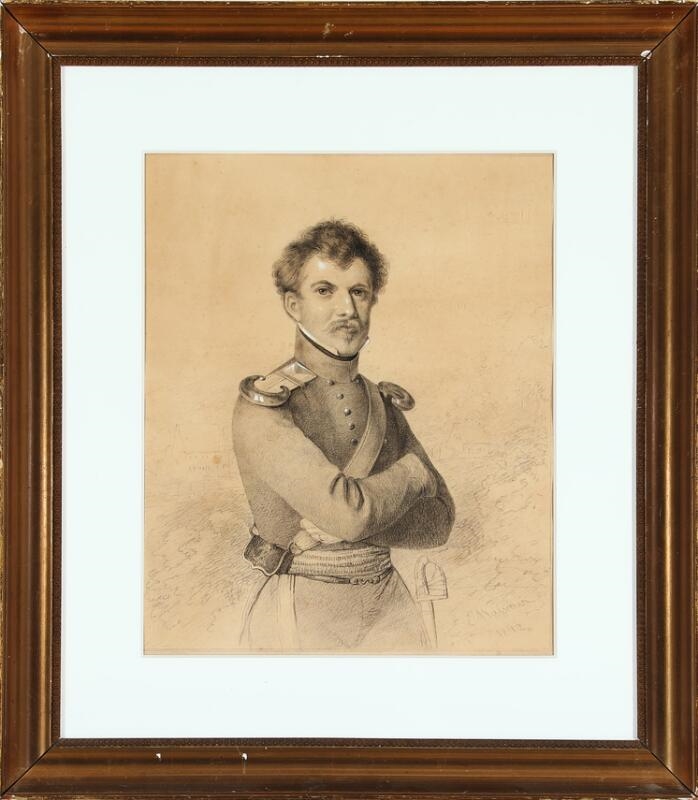 Eduard Wassner | Portrait of officer Niels von Krogh (1801–1873 ...