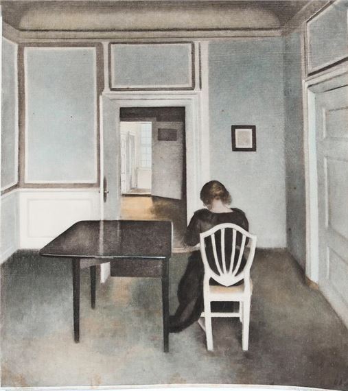 Vilhelm Hammershøi | Open doors | MutualArt