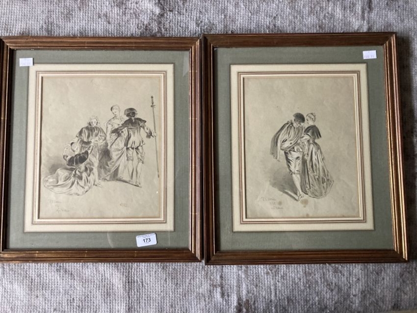 Edmond Thomas Parris | Four figure;two figures (1837) | MutualArt