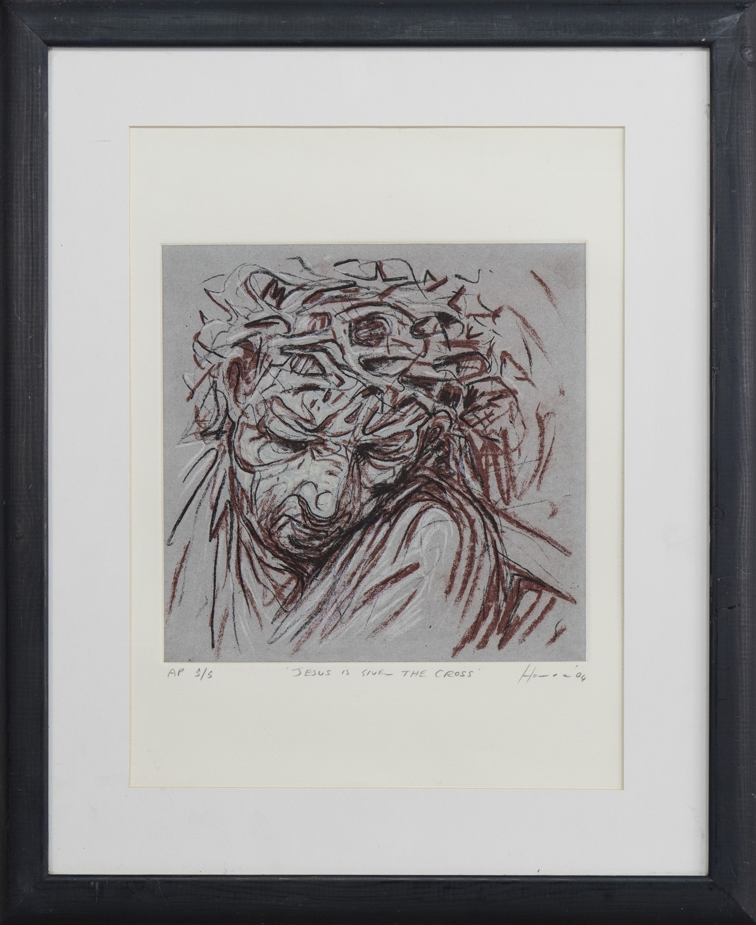 Peter Howson Obe | JESUS IS GIVEN THE CROSS (4) | MutualArt