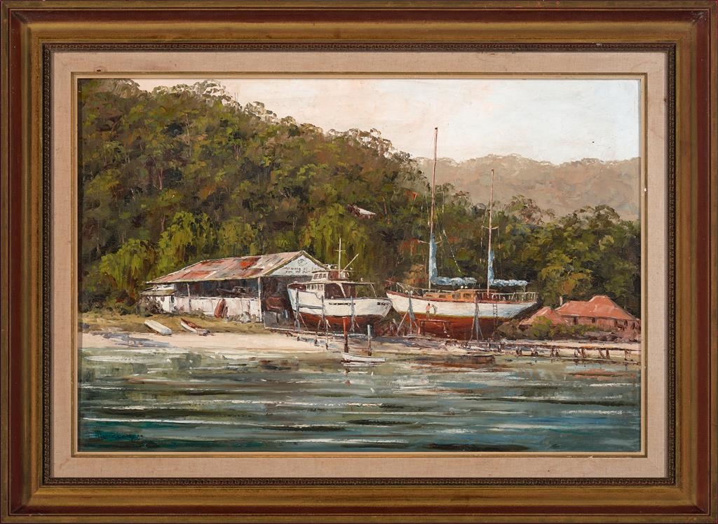 John Hingerty | On the Slips, Newport | MutualArt