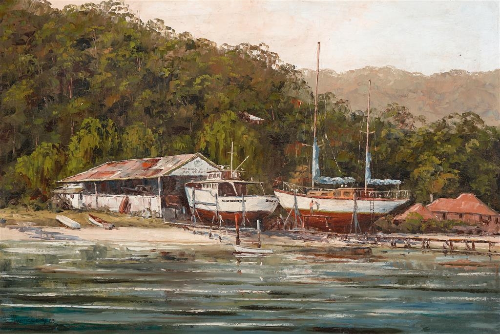 John Hingerty | On the Slips, Newport | MutualArt