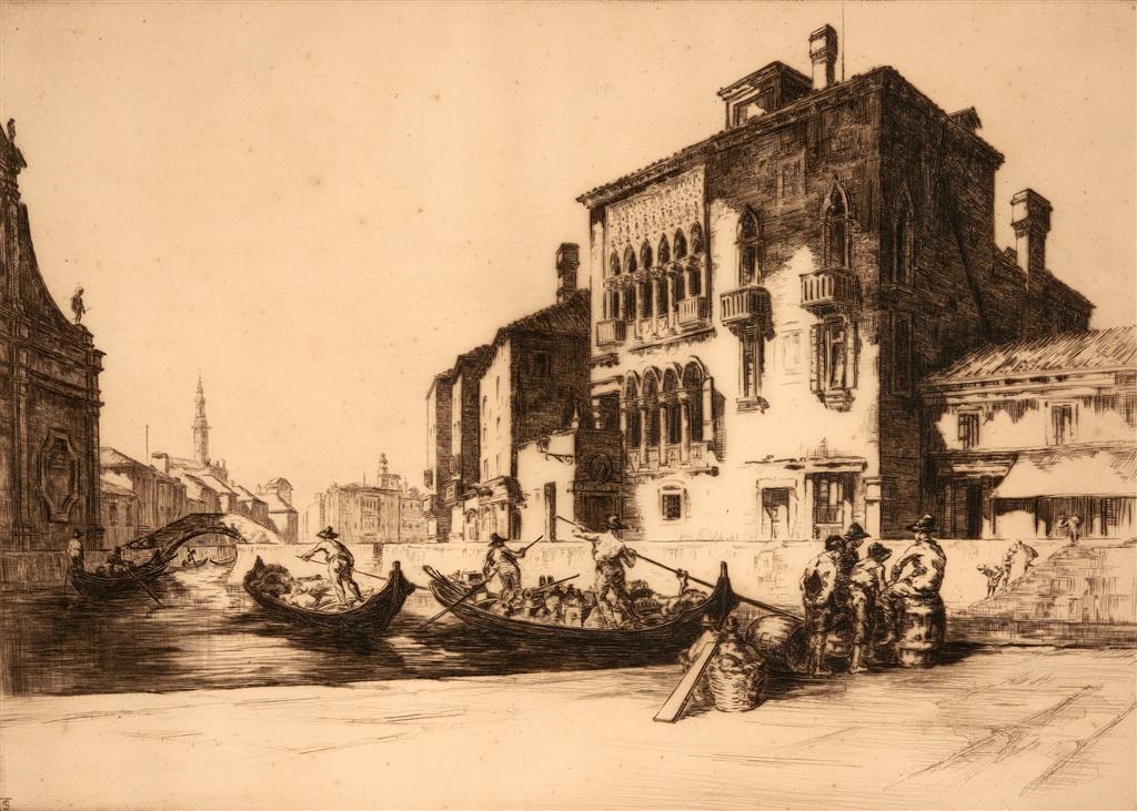 Sidney Tushingham | Venetian Barges | MutualArt