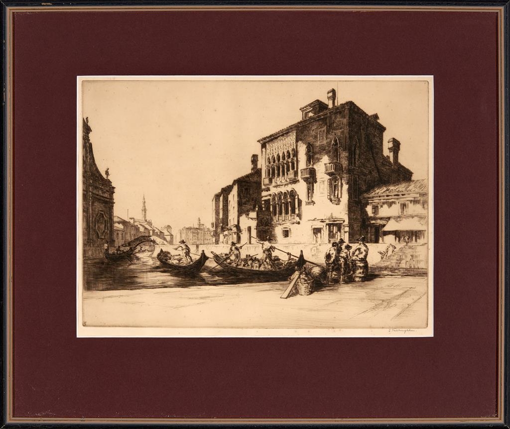Sidney Tushingham | Venetian Barges | MutualArt