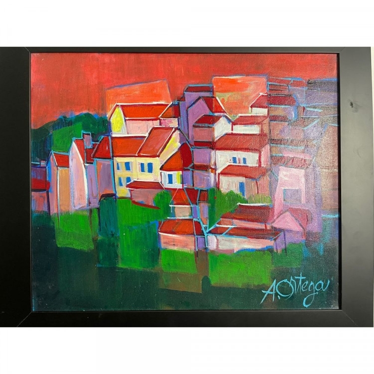 Aurélien Ortega | Les toits rouges | MutualArt