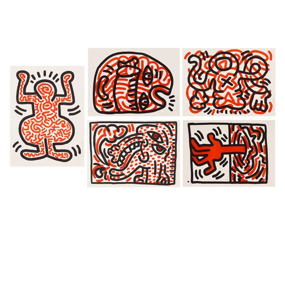 Keith Haring | Ludo 5 (1985) | MutualArt