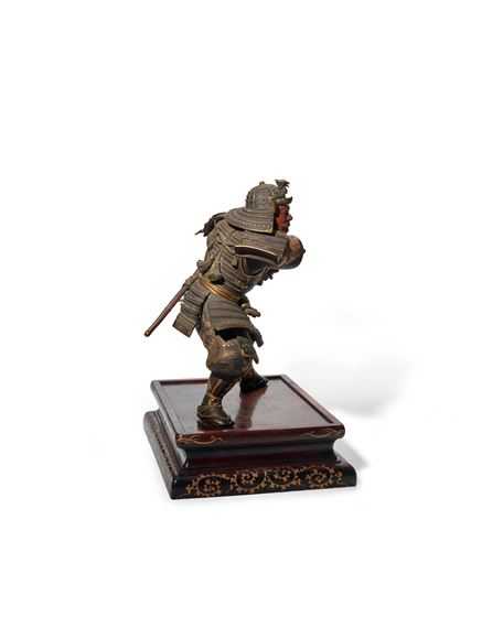 Miyao Eisuke | A Bronze Model of a Samurai (1880 - 1890) | MutualArt