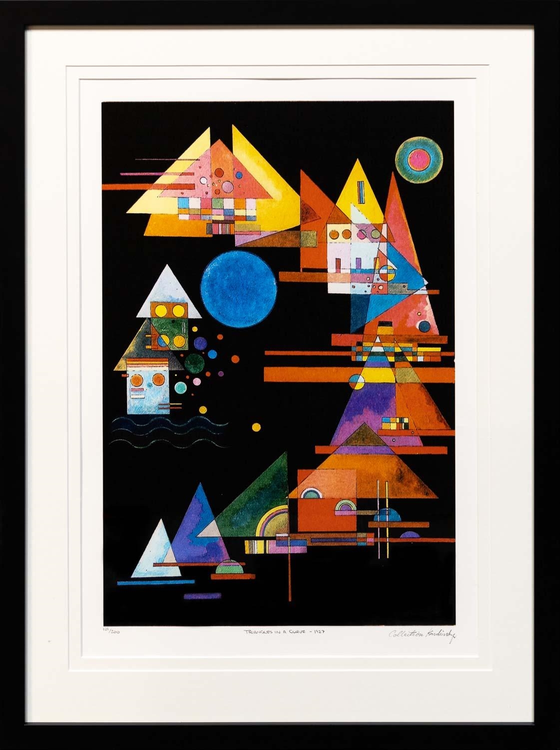 Wassily Kandinsky | Triangles in a Curve - 1927 | MutualArt
