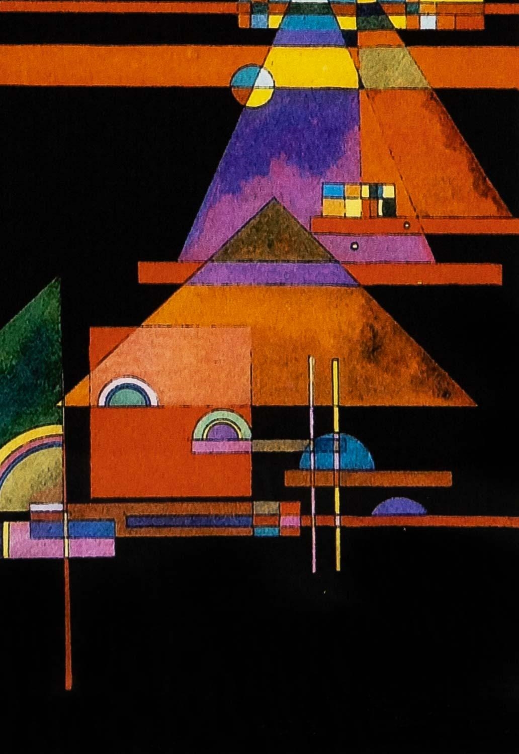 Wassily Kandinsky | Triangles in a Curve - 1927 | MutualArt