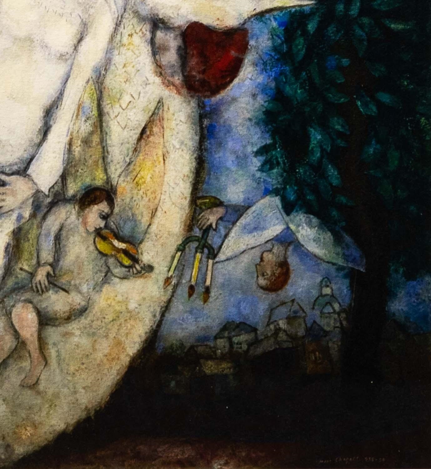 Marc Chagall | Bride and Groom of the Eiffel Tower | MutualArt