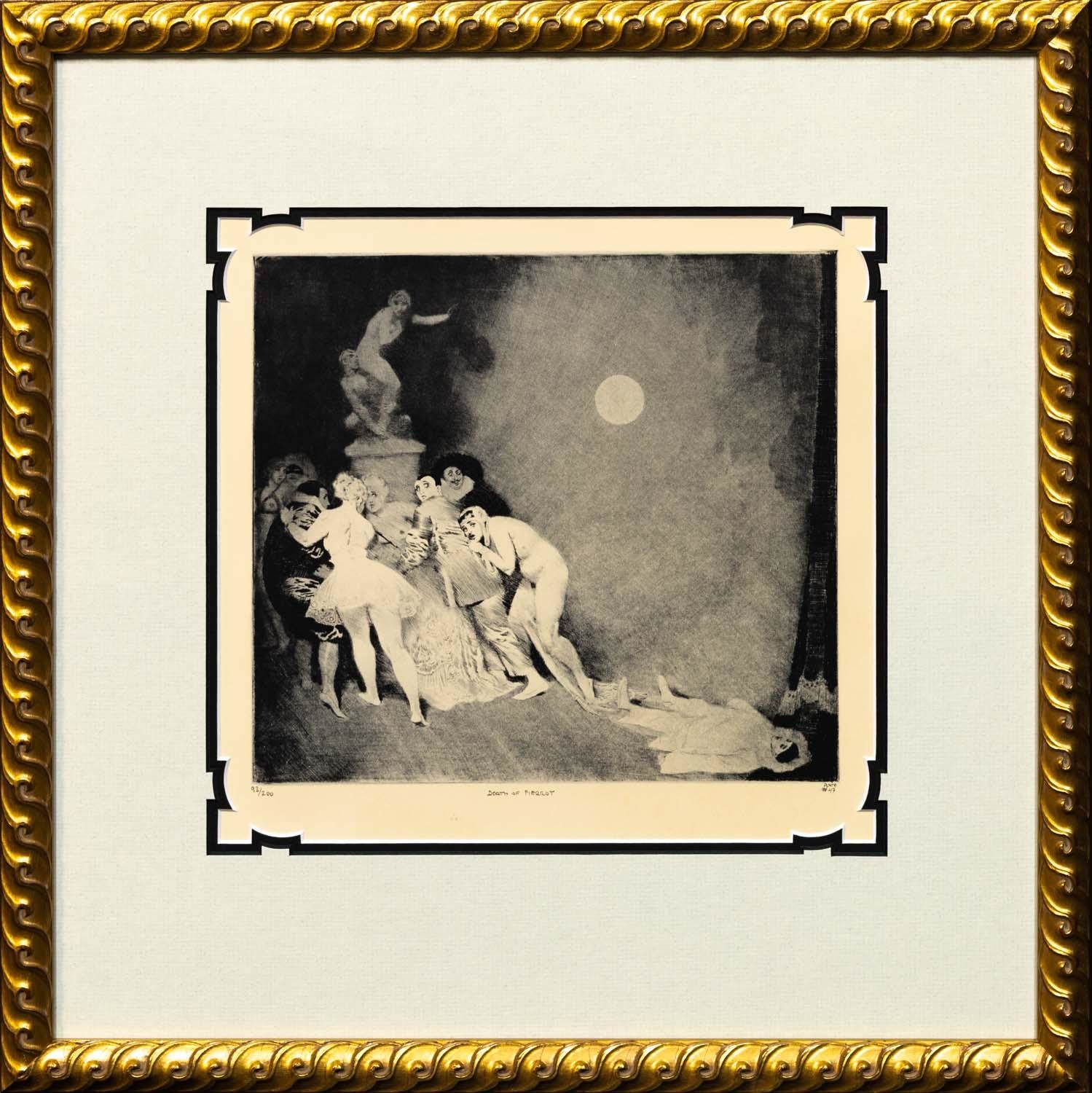 Norman Lindsay | Death of Pierrot | MutualArt
