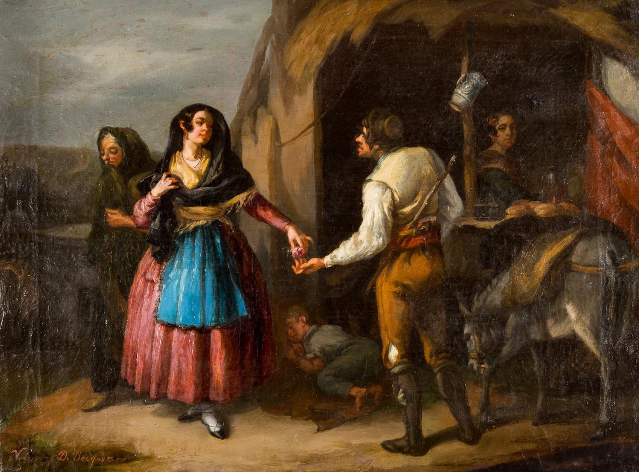 Valeriano Dominguez Bécquer | El amor casto | MutualArt