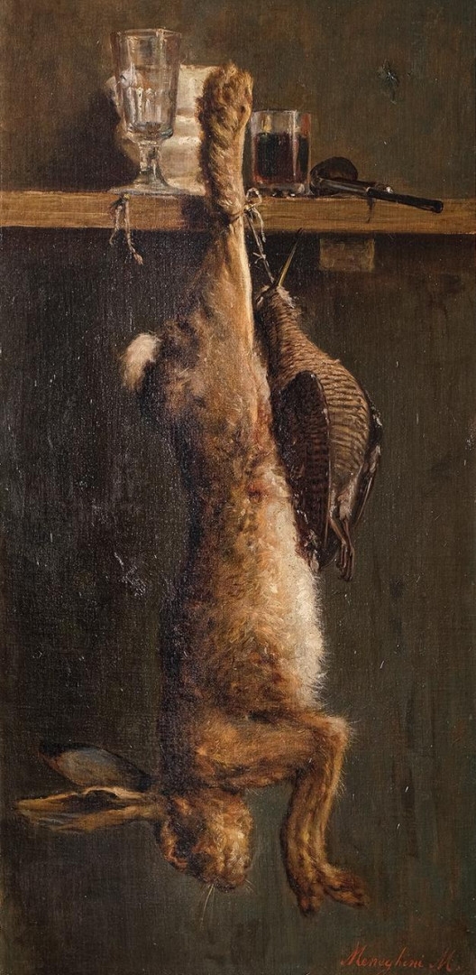 Matteo Meneghini | Naturaleza muerta con liebre | MutualArt