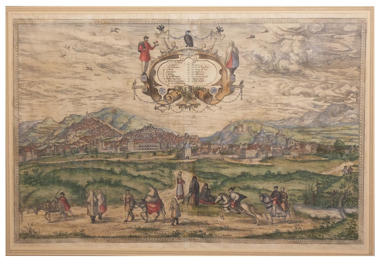 Joris Hoefnagel | Vista de Granada (Circa 1572) | MutualArt