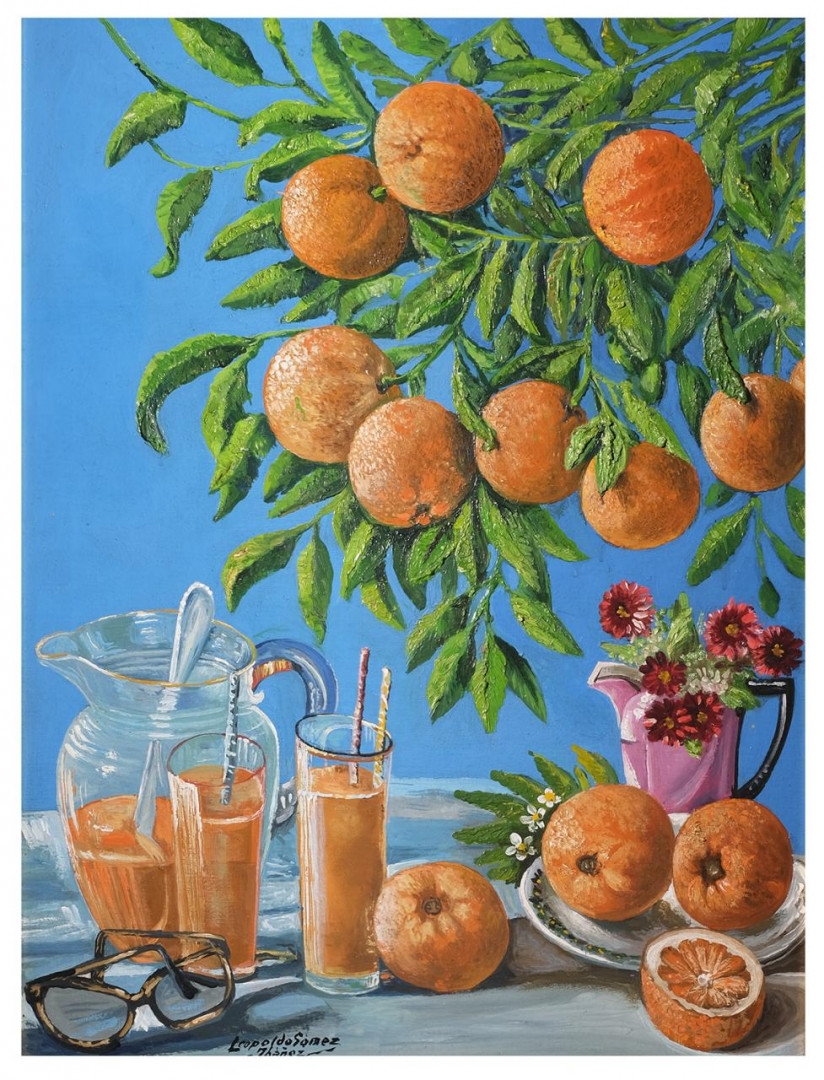 Spanish School, 20th Century | Bodegón con naranjas | MutualArt