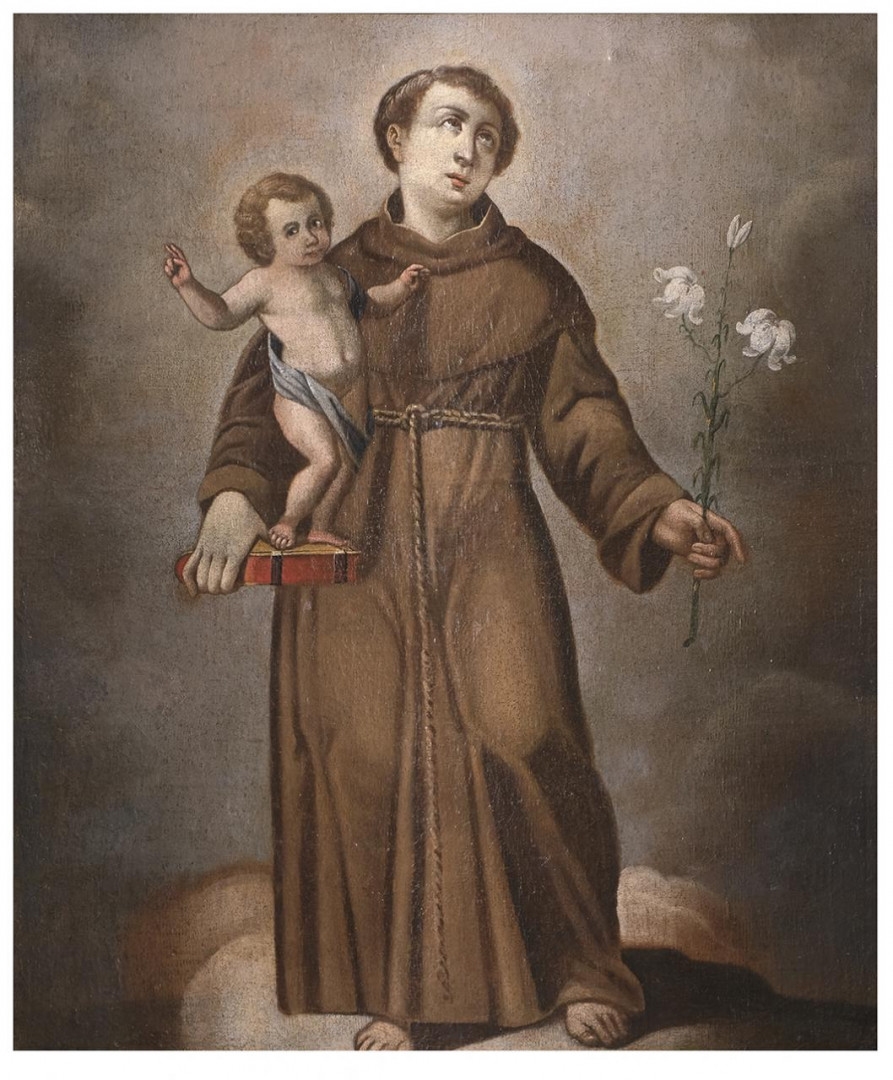 Spanish School, 17th Century | San Antonio de Padua con el Niño Jesús ...