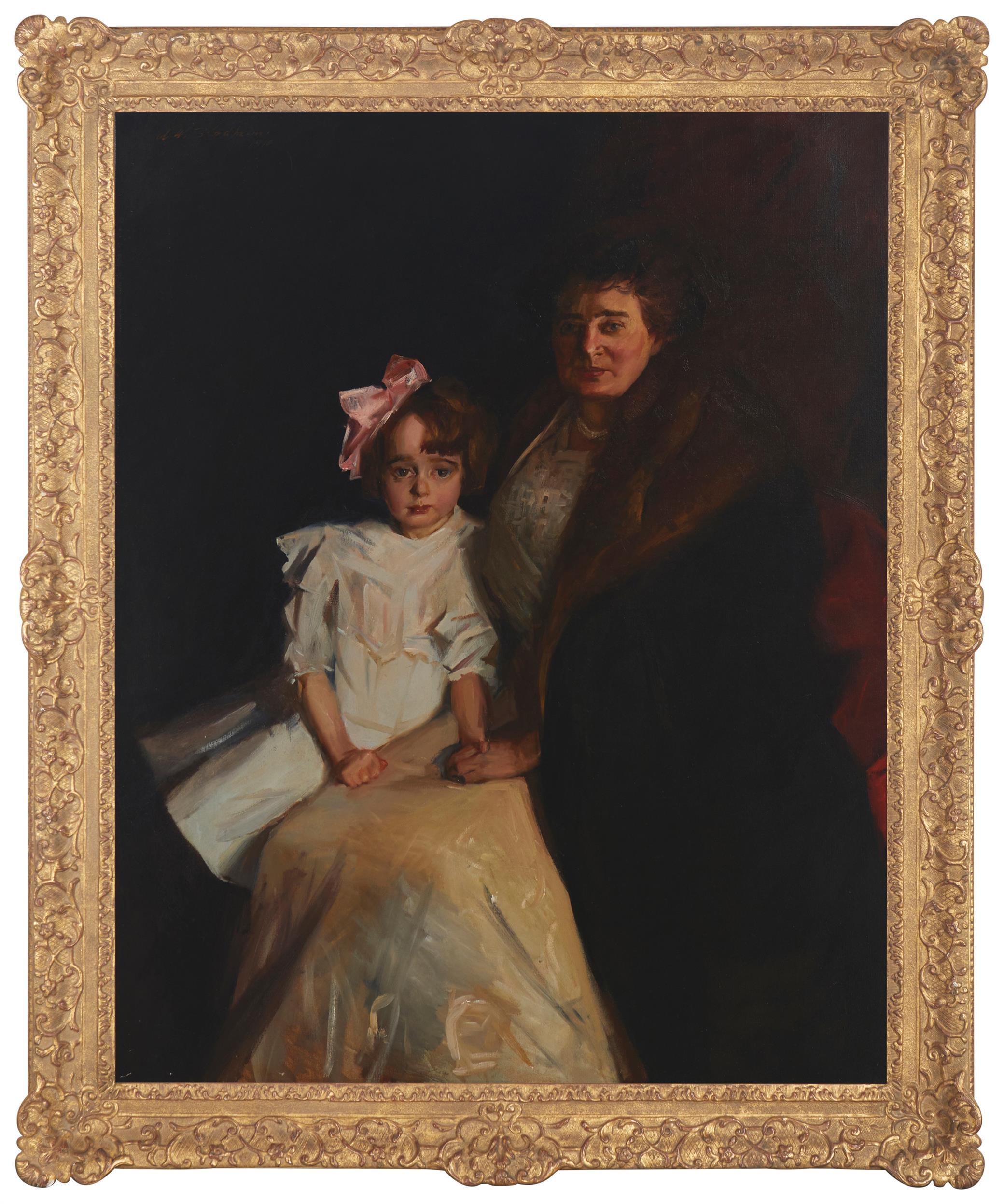 Adolphe W. Blondheim | Portrait of a mother and child (1910) | MutualArt