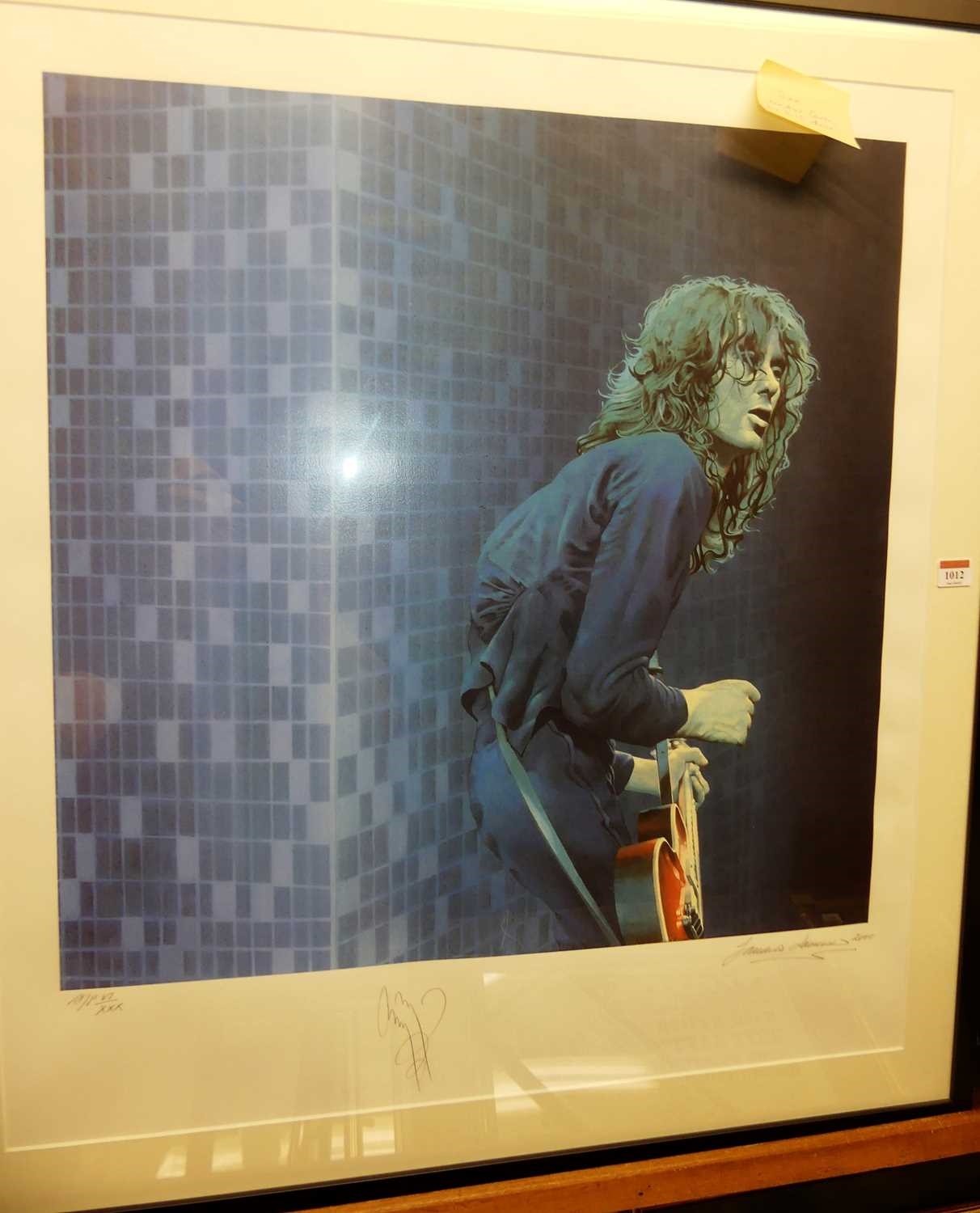 Sandra Lawrence | Led Zeppelin's Jimmy Page on stage (2000) | MutualArt