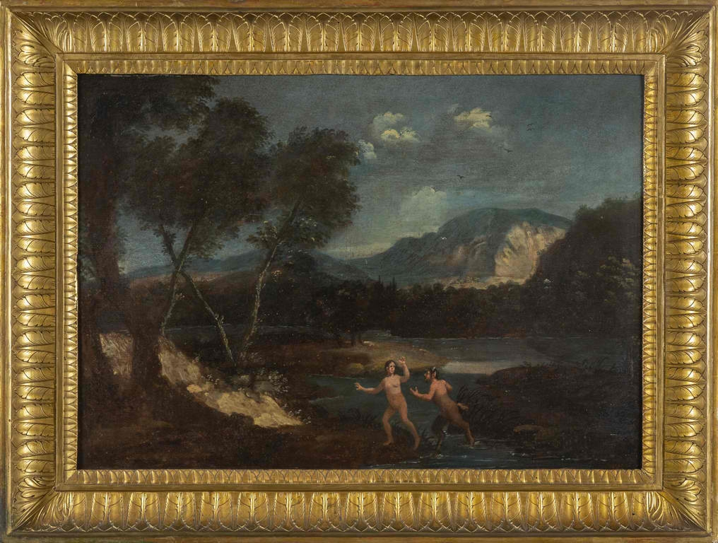 Neapolitan School, 19th Century | Satiro e ninfa | MutualArt