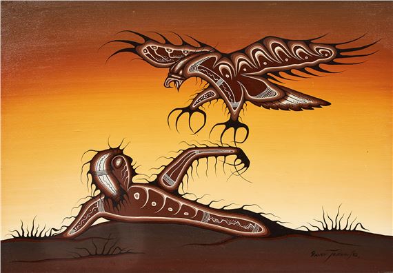 Randy Trudeau | Eagle and Man (1982) | MutualArt