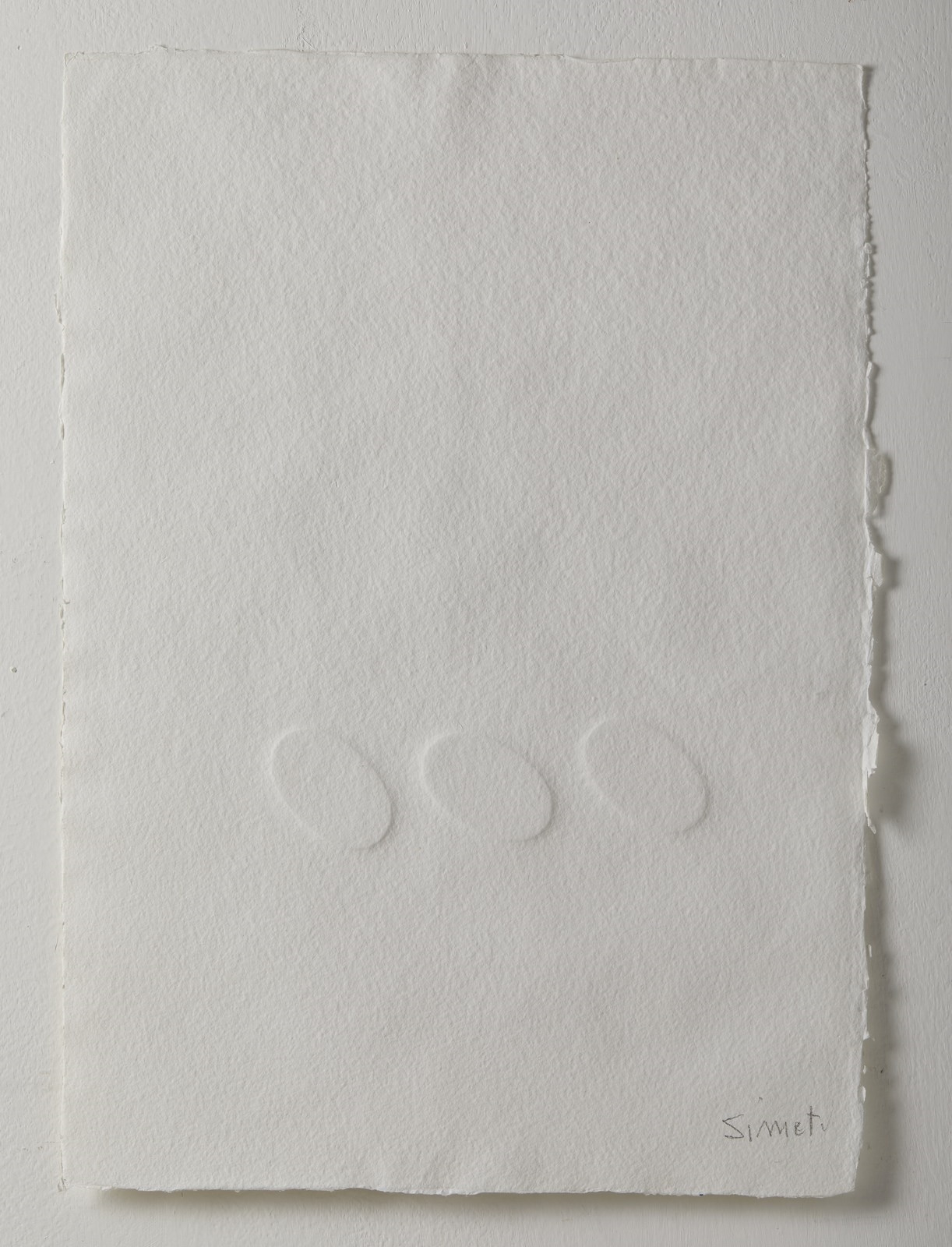 Turi Simeti | 3 ovali bianchi. (2016) | MutualArt