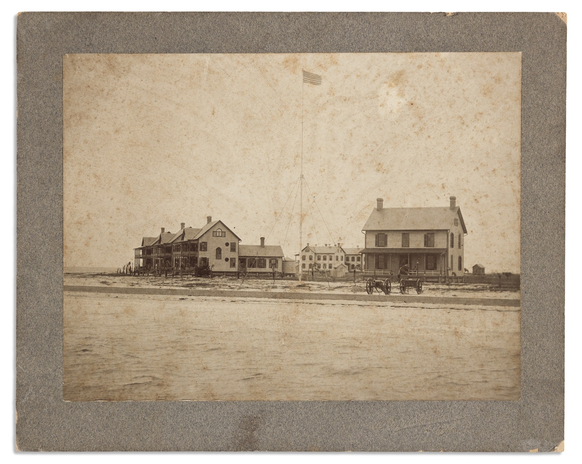 Albion M. Windhorst | View of the military base at Mullet Key, now the ...