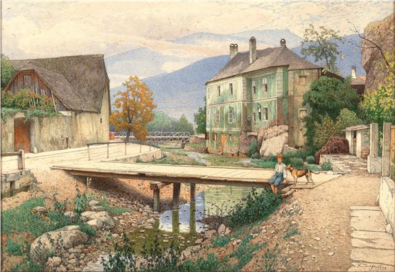 Rudolf Weber | Im Spitzer Graben in der Wachau (1911) | MutualArt