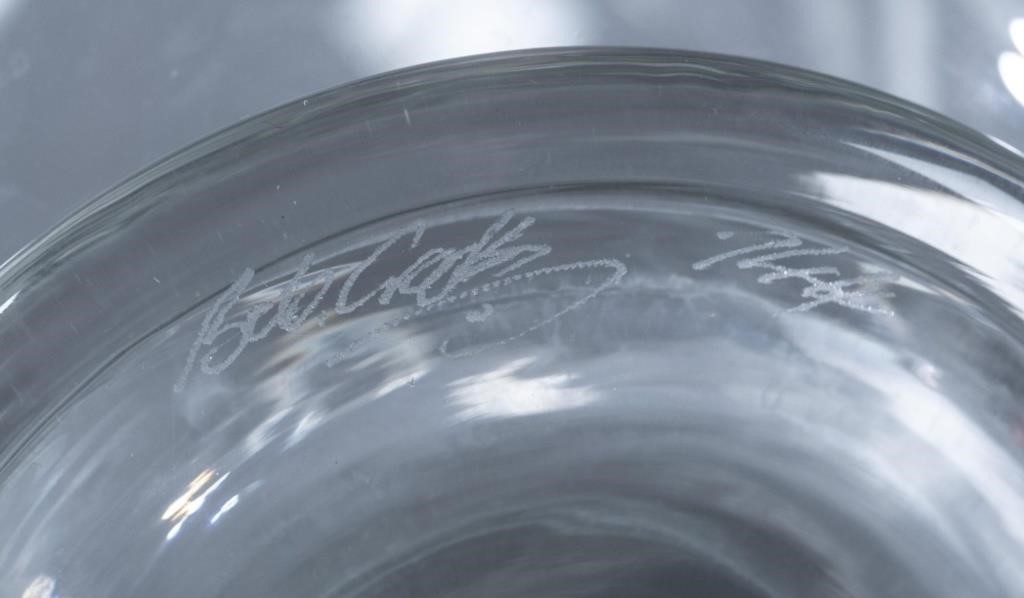 Bob Crooks | 3 Bob Crooks glass objects. | MutualArt