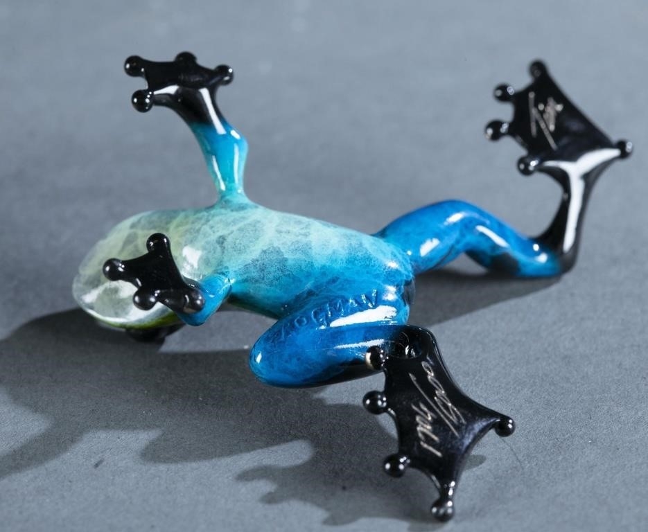 Tim Cotterill | 3 Tim Cotterill bronze frog sculptures. (2009) | MutualArt