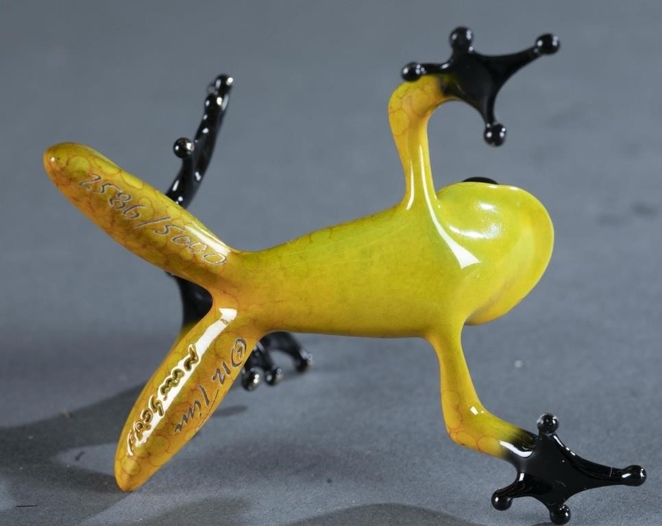 Tim Cotterill | 3 Tim Cotterill bronze frog sculptures. (2012) | MutualArt