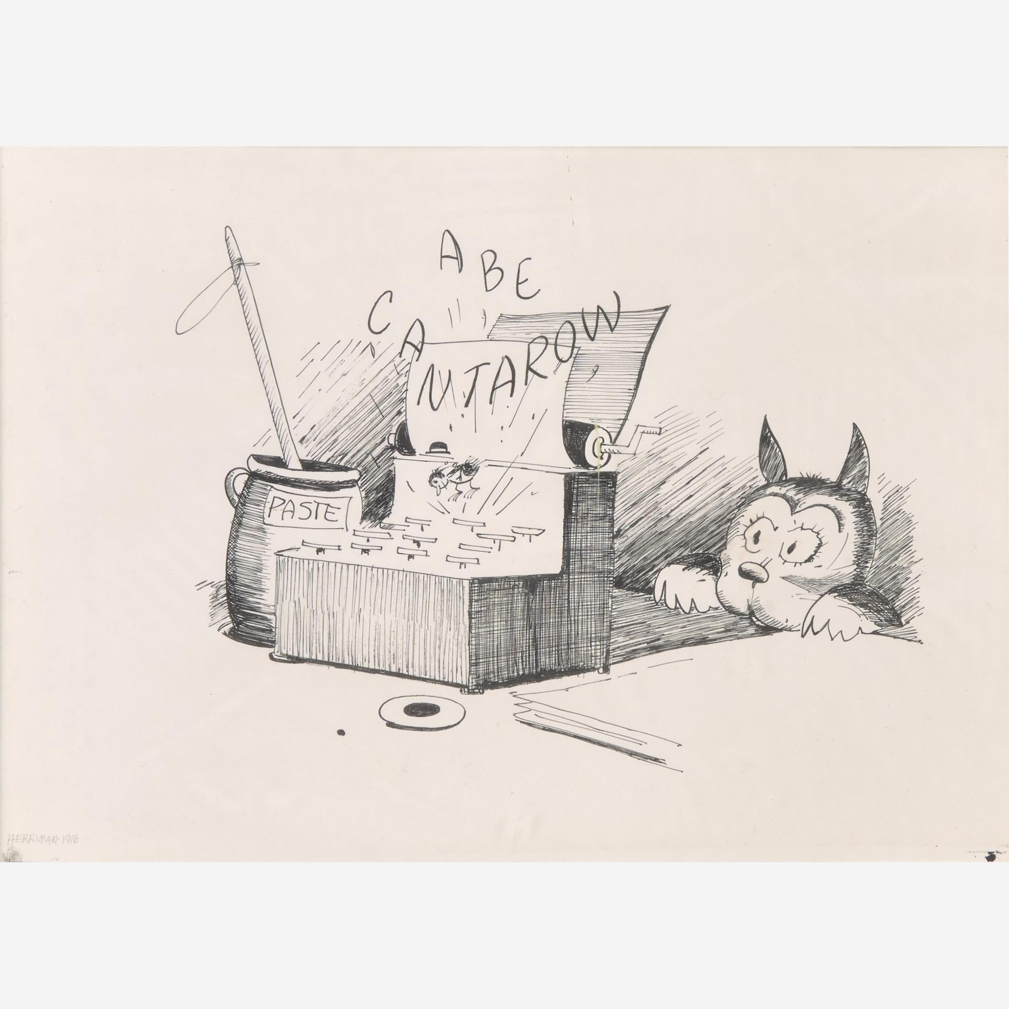 George Herriman | Archy and Mehitabel (1916) | MutualArt