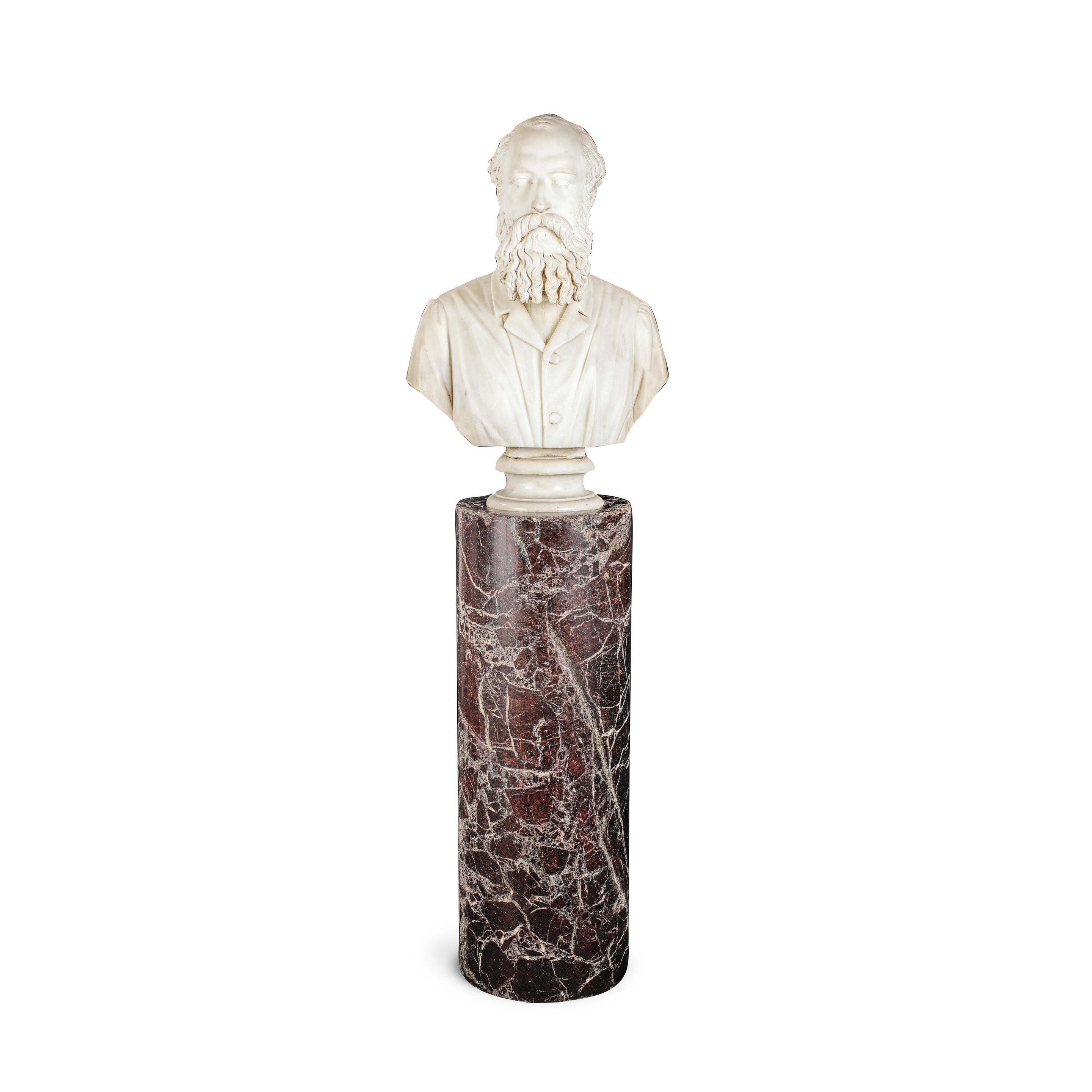 Alexander Macdonald | A 19th century carved white marble bust of John ...